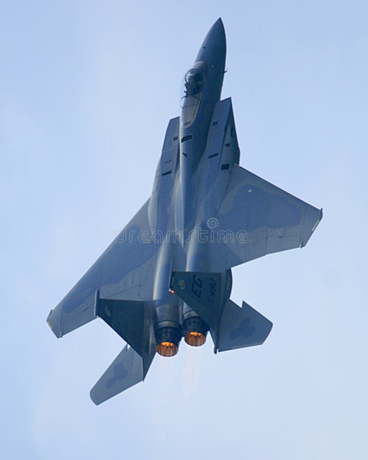 F15 Eagle Jet afterburner stock photo. Image of fighter - 2428154