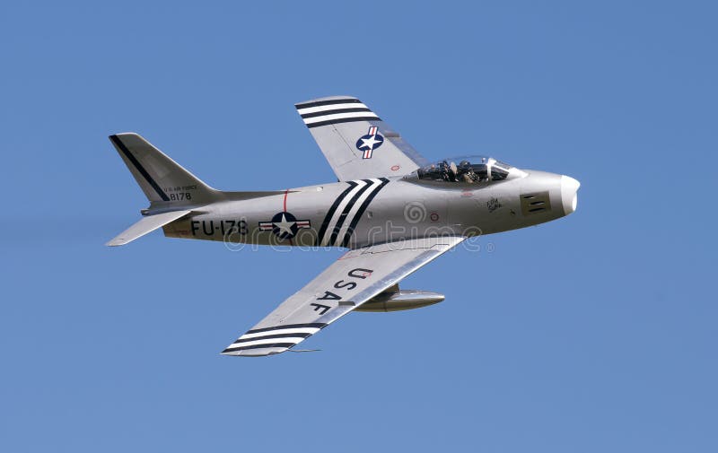 F86 Sabre Displaying at Airshow Editorial Stock Image - Image of show ...