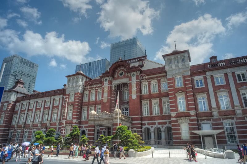 Gare De Tokyo Dans Le Paysage Du Japon Image éditorial - Image du ...