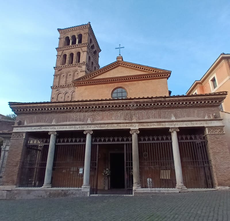 Church of San Giorgio Al Velabro in Rome Italy. Stock Image - Image of ...