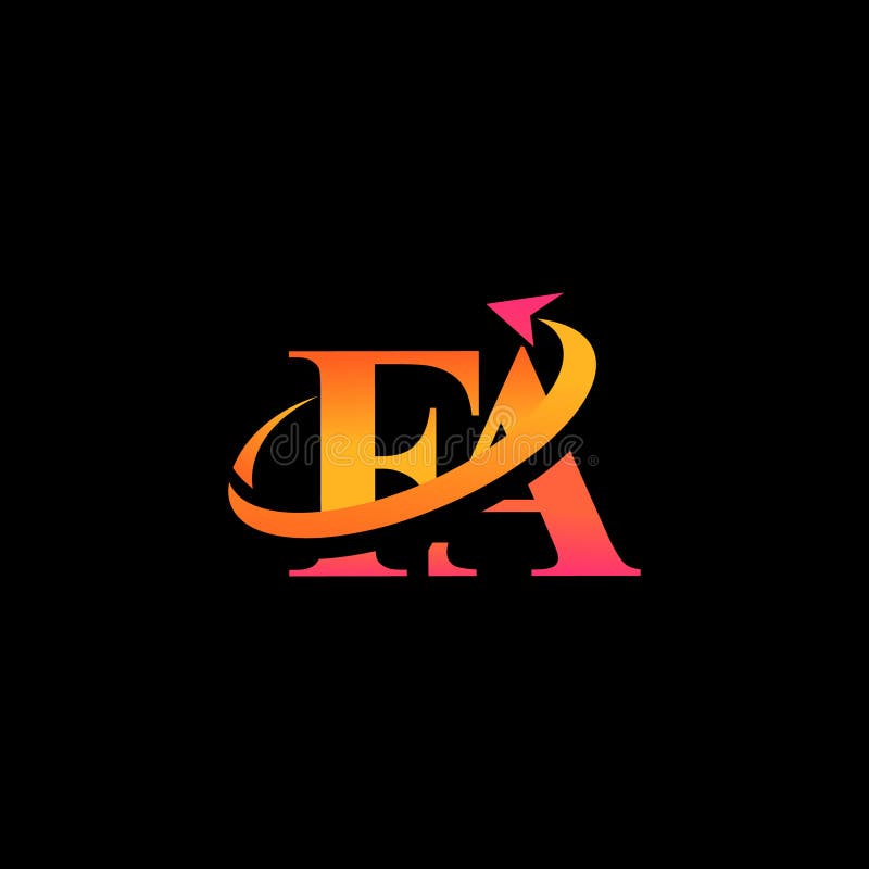 FA Aerospace Creative Logo Design Stock Illustration - Illustration of ...