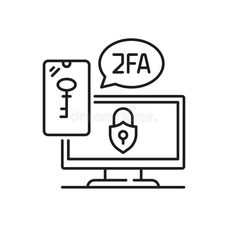 2fa Password Authentication 2 Factor Verification Stock Vector Illustration Of Code Password