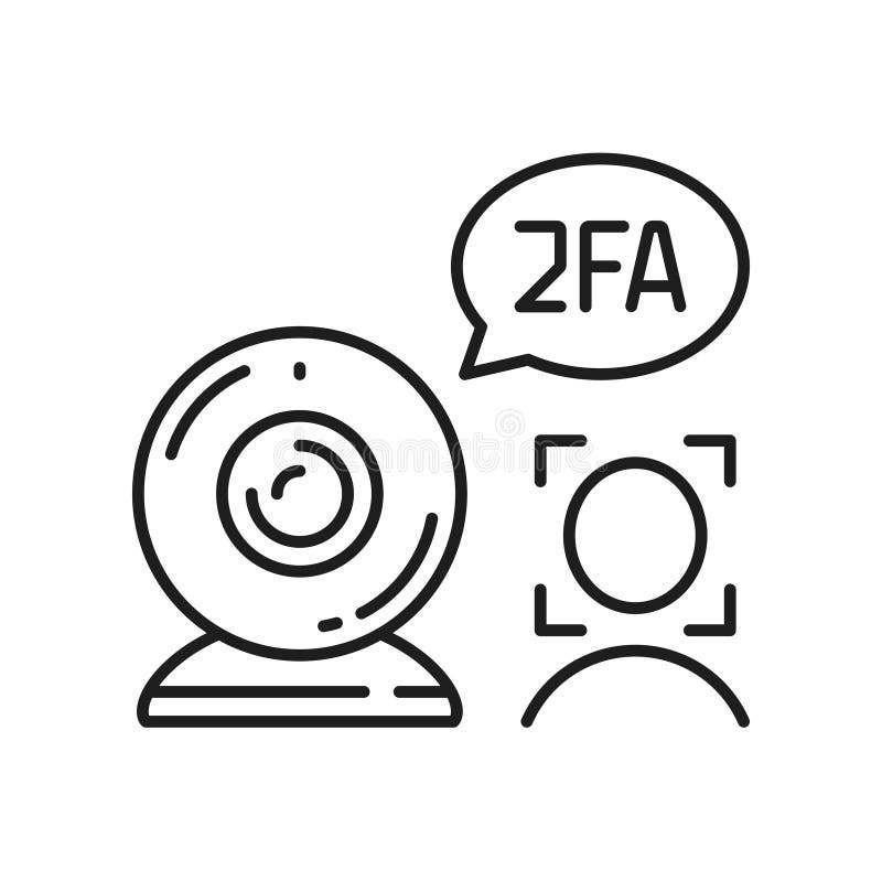 2FA Two Factor Authentication, Face Recognition Stock Vector ... 2FA Two Factor Authentication, Face Recognition Stock Vector ...