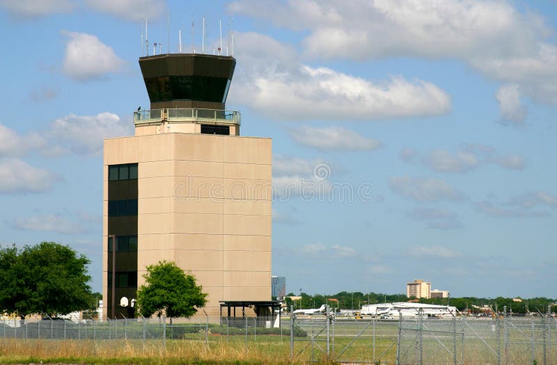 Airport Radar with Plane Taking Off Stock Image - Image of ...