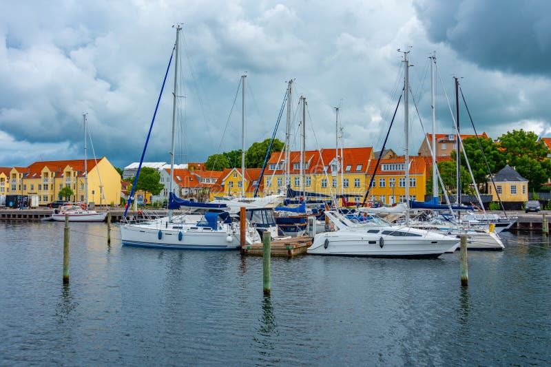 Faaborg, Denmark, June 20, 2022: Marina in Danish Town Faaborg ...