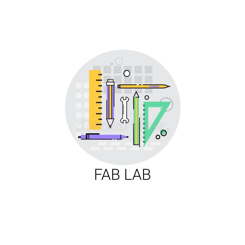 Fab Lab Modern Technology Device Icon Stock Vector - Illustration of ...