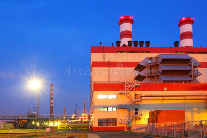 Fabbrica Industriale Una Zona Industriale Fotografia Stock - Immagine ...