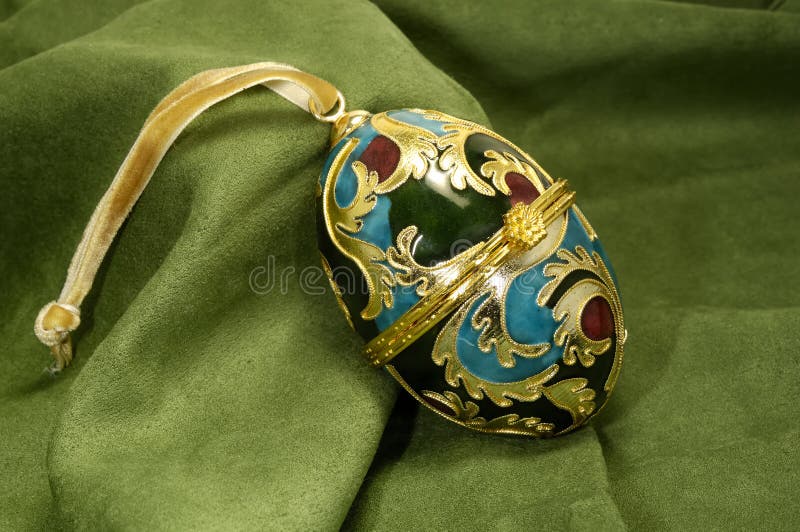 Faberge egg jewelry box stock photo. Image of history - 16340522