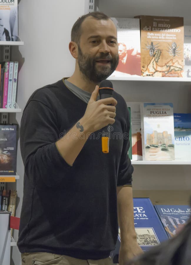 Fabio Volo Writer Portrait Vertical Editorial Stock Image - Image of ...