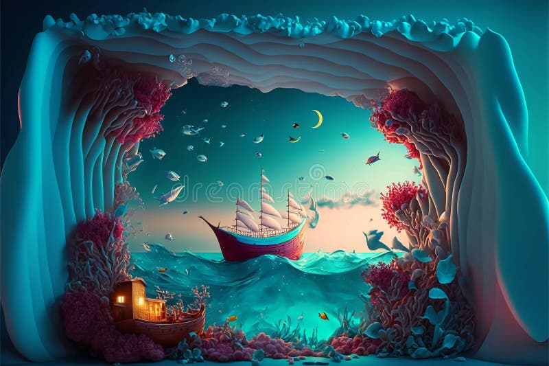 Fable Fun Surreal, Generated Ai, Generative, Ai Stock Illustration ...