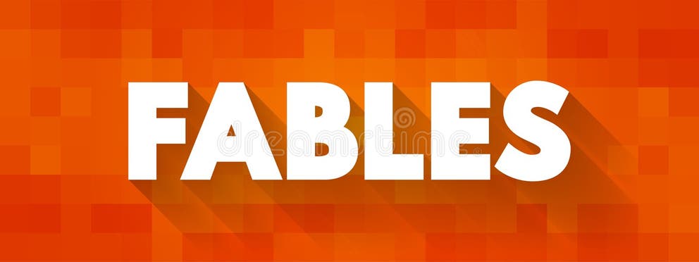 Fables Text Concept for Presentations and Reports Stock Illustration ...