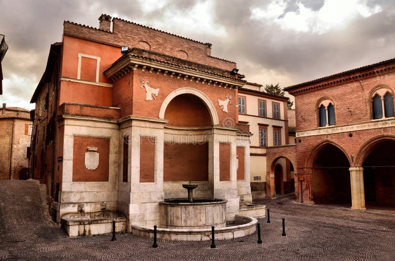 Fabriano stock image. Image of clouds, ancient, italy - 22932043