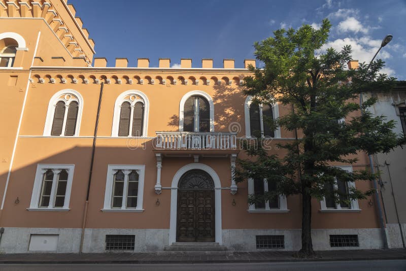 Fabriano, Marches, Italy: Historic Building Stock Image - Image of ...