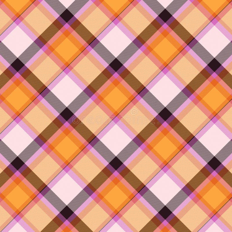Plaid Check Pattern in Navy Blue, Pink and White. Seamless Fabric ...