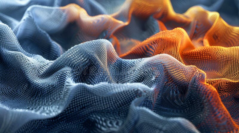 Fabric Alters Texture with Temperature Shifts, Ai Generated Stock ...