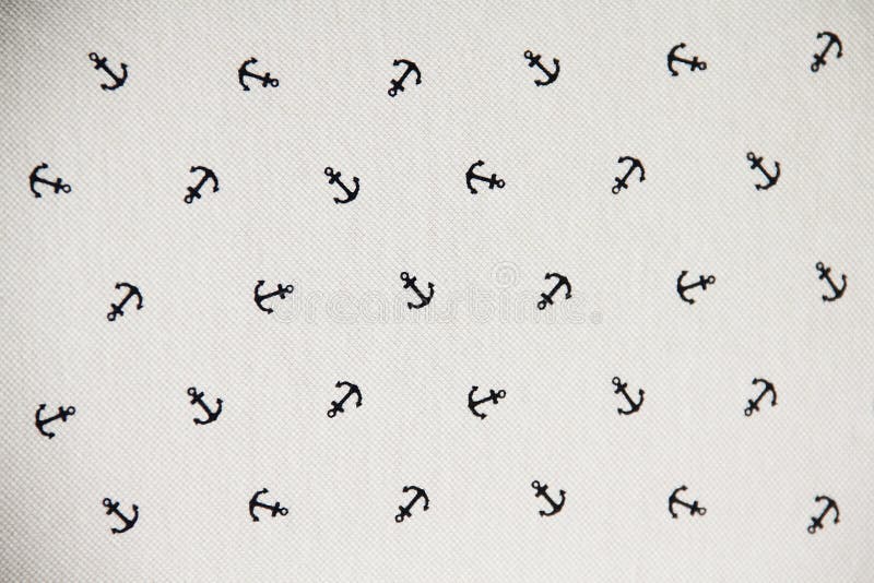 Fabric with Anchor Repeating Pattern Stock Image - Image of paper ...