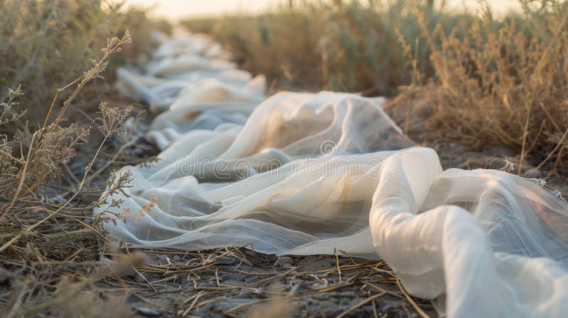 The Fabric Appears To Be Racing Along the Path Eagerly Trying To Keep ...