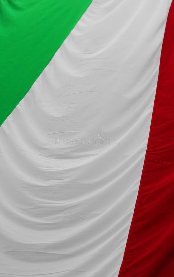 Fabric Backdrop of the Tricolor Flag with Green White and Red Stock ...