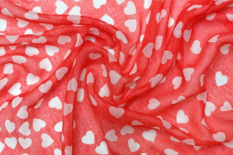Fabric Background with Hearts Stock Image - Image of hearts ...