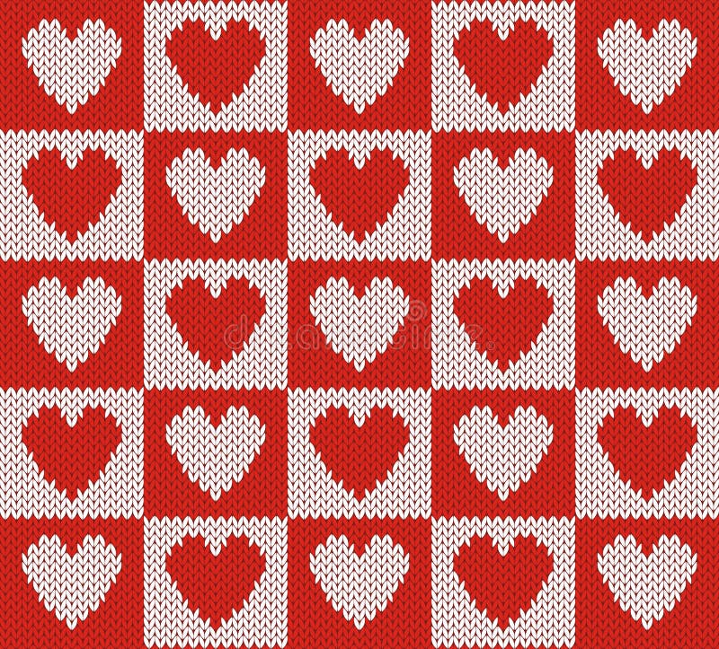 Fabric Background with Hearts Stock Vector - Illustration of holiday ...
