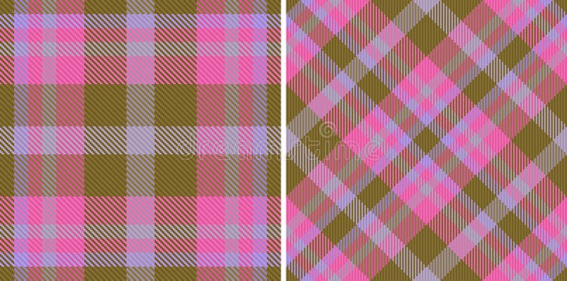Fabric Background Seamless. Plaid Check Texture Stock Vector ...
