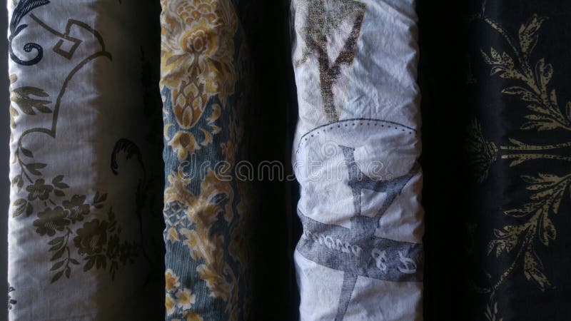 Fabric Bedsheet Texture with Different Prints and Patterns Stock Image ...