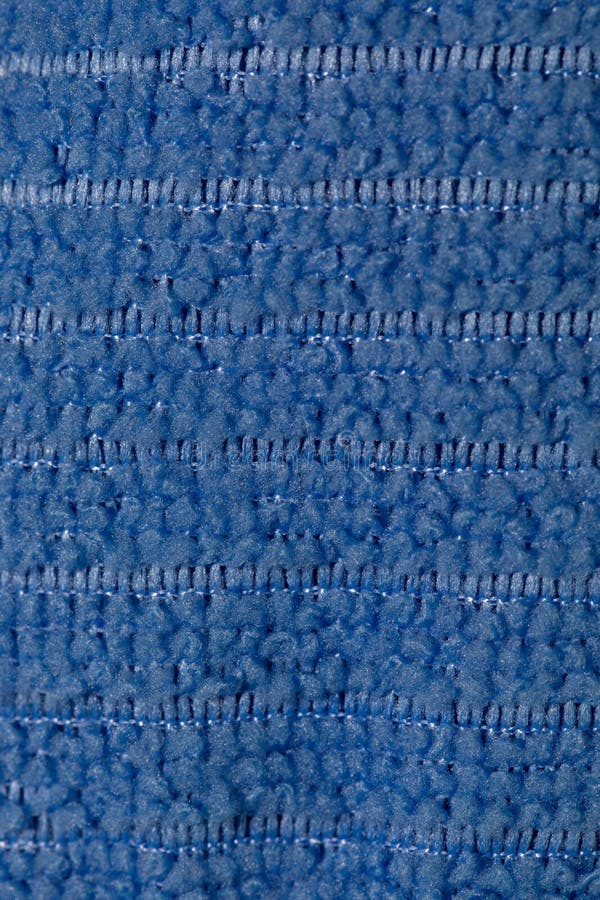 Fabric Blue Striped Background. Soft Fiber Texture Polyester. Fine ...