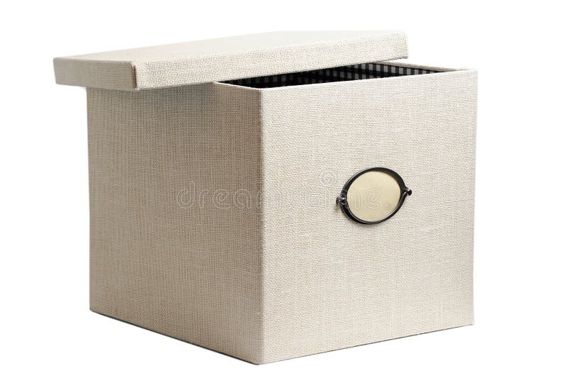 Fabric Box Isolate on White Stock Image - Image of giftbox, gift: 25468531