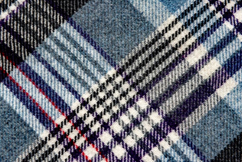 Fabric.Checkered Fabric. Checkered Pattern on Fabric of Different ...