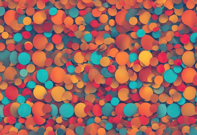 Fabric Circles Abstract Horizontal Seamless Pattern Background Stock ...