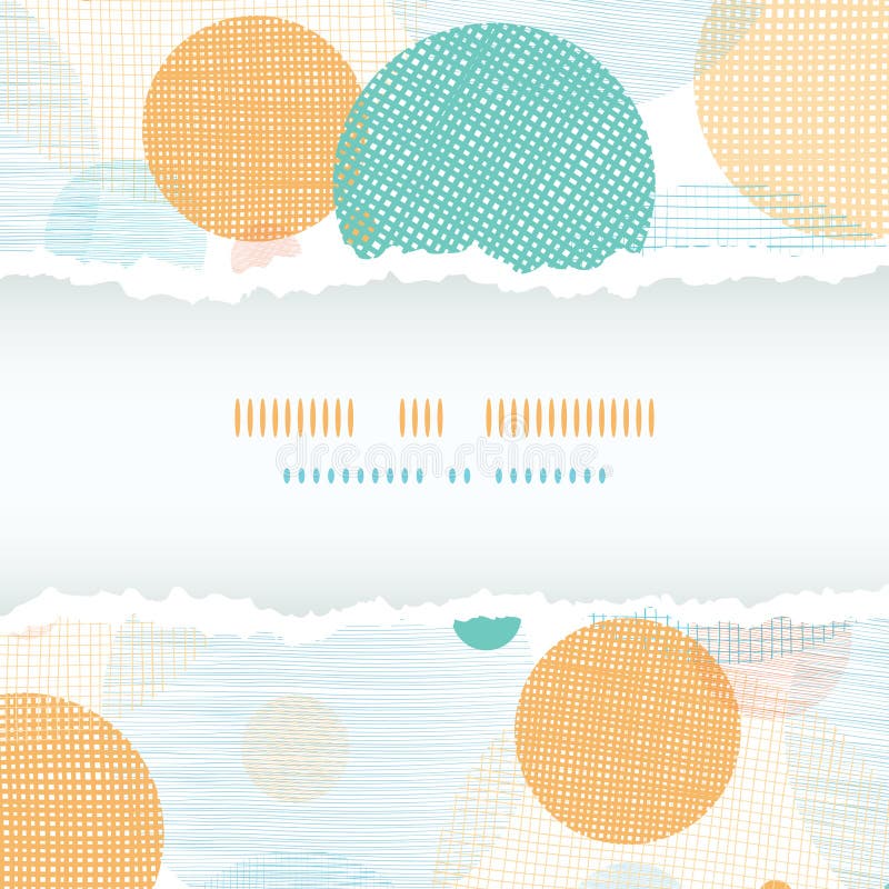 Fabric Circles Abstract Horizontal Seamless Stock Vector - Illustration ...