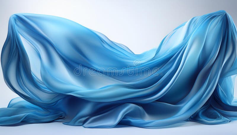 A Blue Fabric with a White Background_ Stock Illustration ...