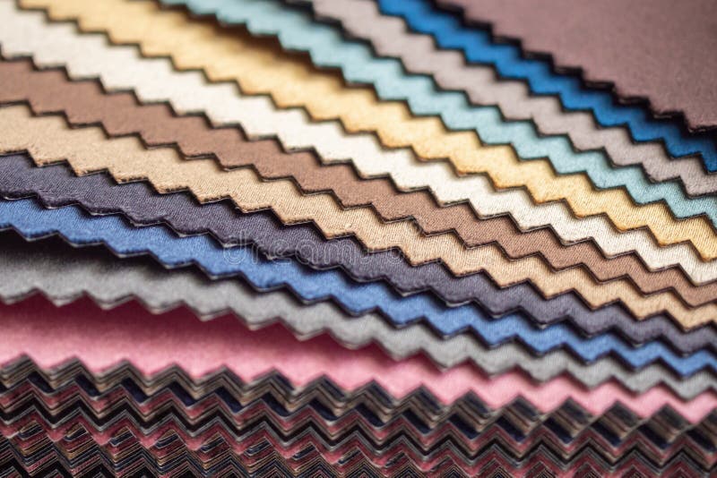 Fabric Color Samples Swatch Book Stock Photo - Image of brown, fiber ...