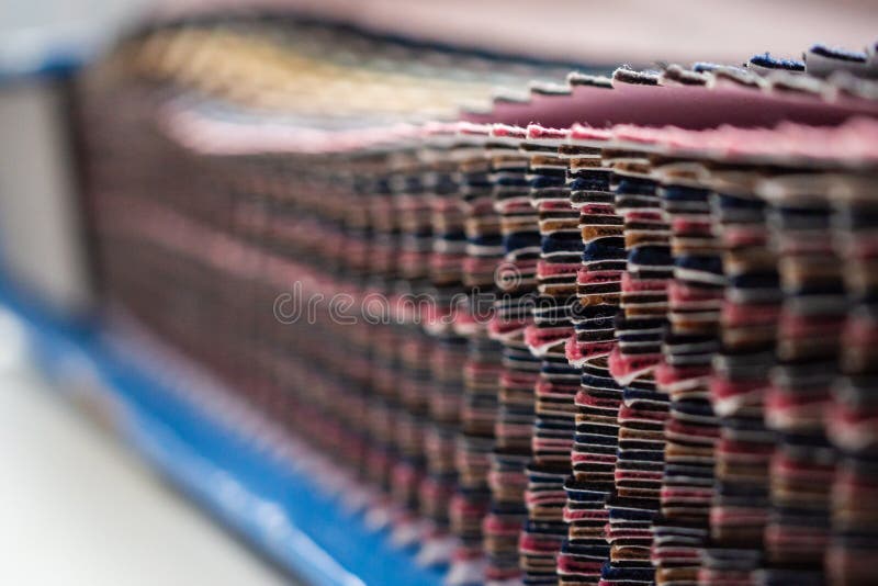 Fabric Color Samples Swatch Book Stock Photo - Image of fashion ...