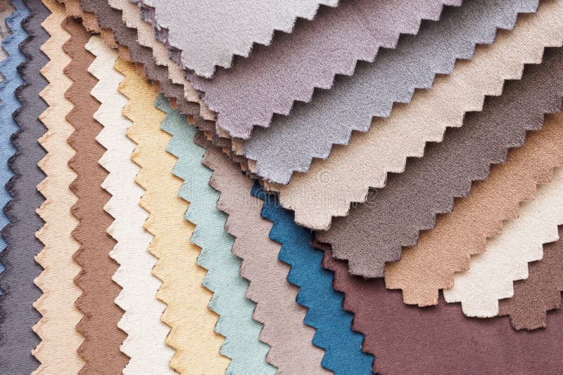 Fabric Color Samples Swatch Book Stock Image - Image of industry ...