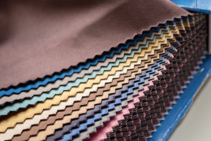 Fabric Color Samples Swatch Book Stock Image - Image of assortment ...