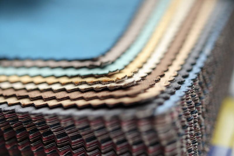 Fabric Color Samples Swatch Book Stock Image - Image of choose ...