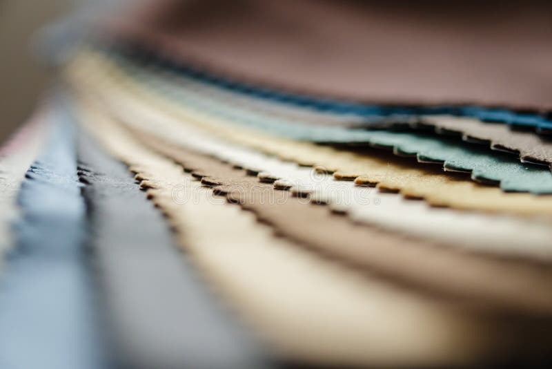Fabric Color Samples Swatch Book Stock Image - Image of multi, material ...