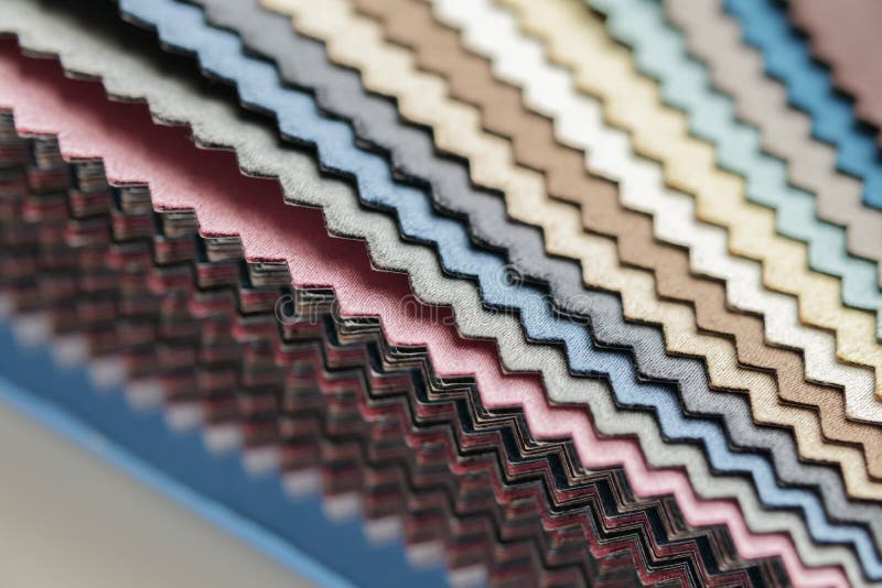 Fabric Color Samples Swatch Book Stock Photo - Image of fabric, book ...