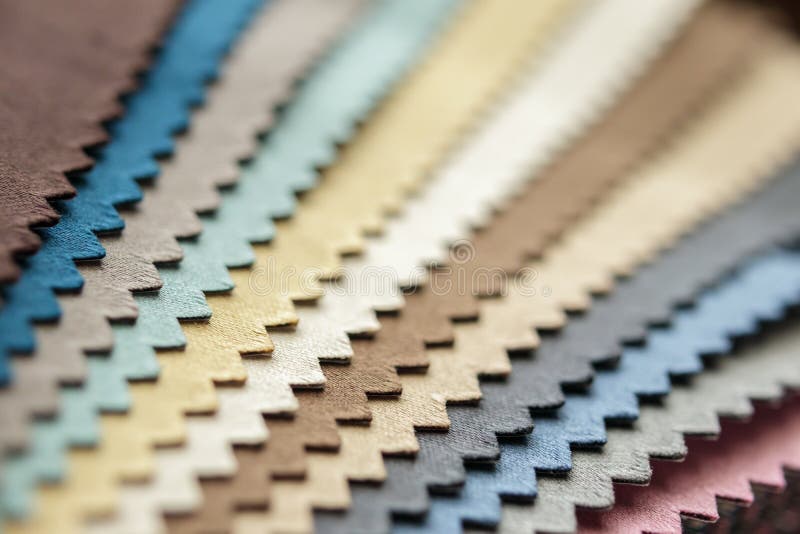 Fabric Color Samples Swatch Book Stock Image - Image of decorative ...