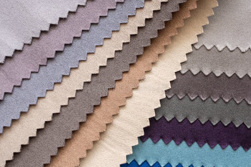 Fabric Color Samples Swatch Book Stock Photo - Image of decorative ...