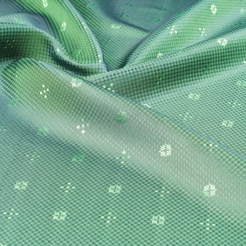 Fabric Colors Green, Patterned Stock Photo - Image of nature, decor ...
