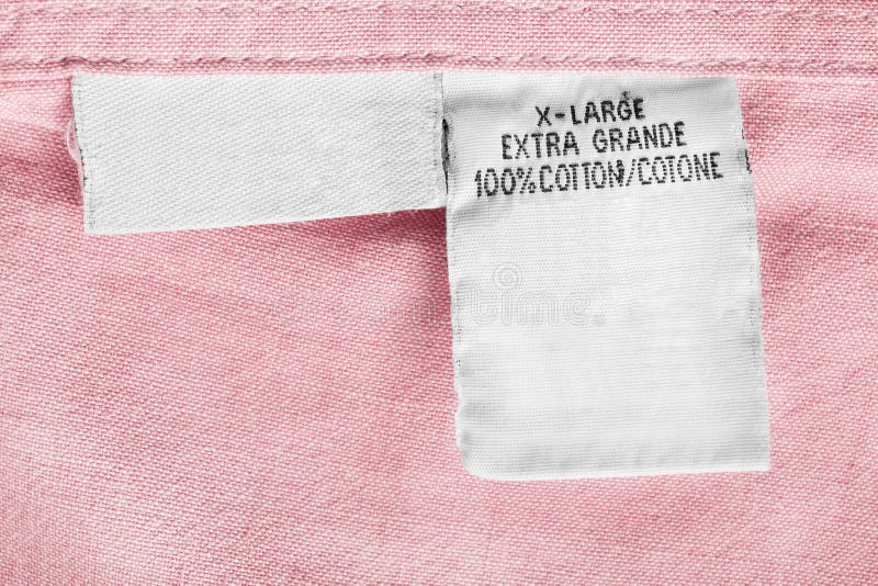 Fabric composition label stock photo. Image of shopping - 102997688