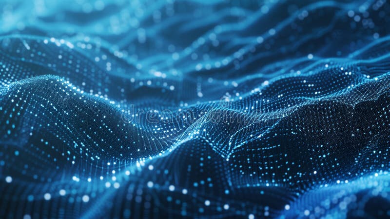 Fabric of Cyber Information and Data Streams Stock Image - Image of ...