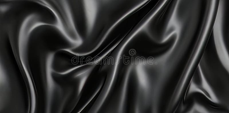 Deep Lustrous Black Silk Fabric Stock Photos - Free & Royalty-Free ...