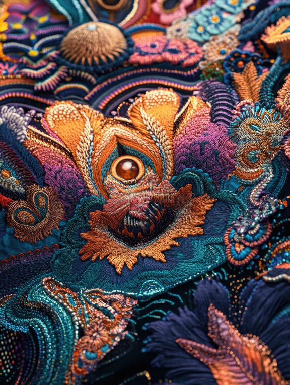 Fabric with design stock photo. Image of decor, patchwork - 380421844