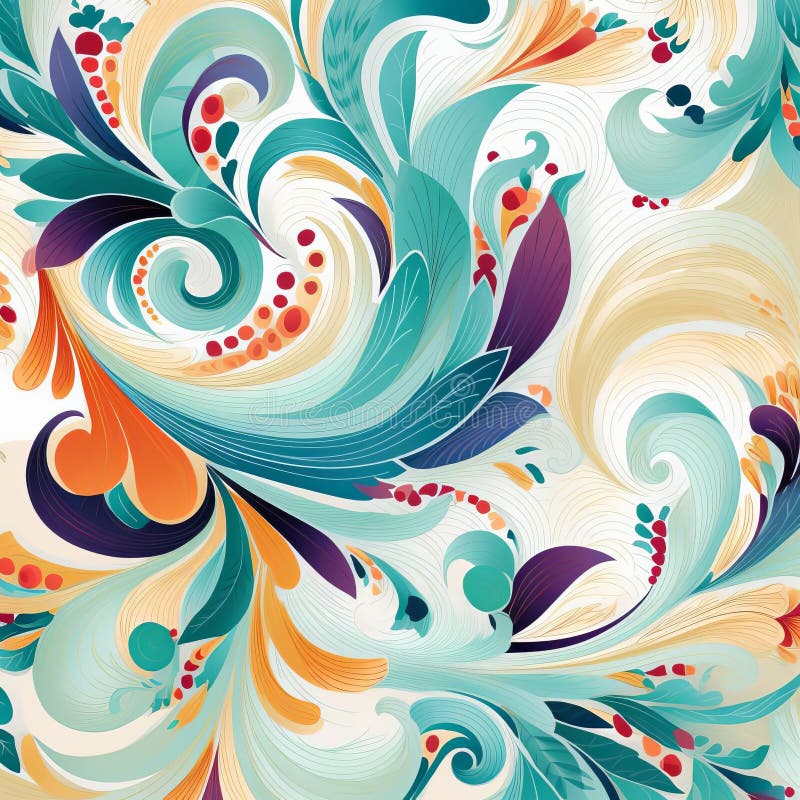 Simple Fabric Design Illustrations on White Background Templates Stock ...