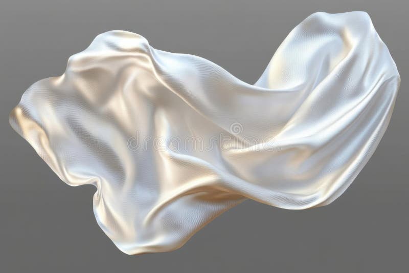 Fabric Elegance, Flowing Soft Cloth, Gentle Movement with a Subtle ...