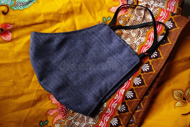 Fabric Face Mask with Batik Ethnic Motif and Pattern from Indonesia is ...