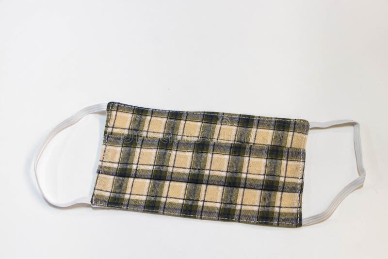 Fabric Face Mask To Prevent Covid-19 Influenza Stock Image - Image of ...